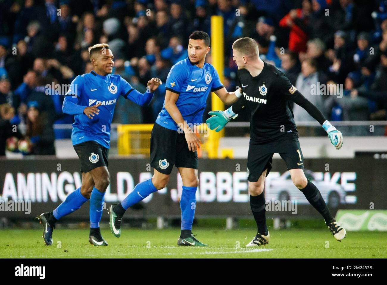 Club's Ricardo van Rhijn celebrates after scoring during the Jupiler ...