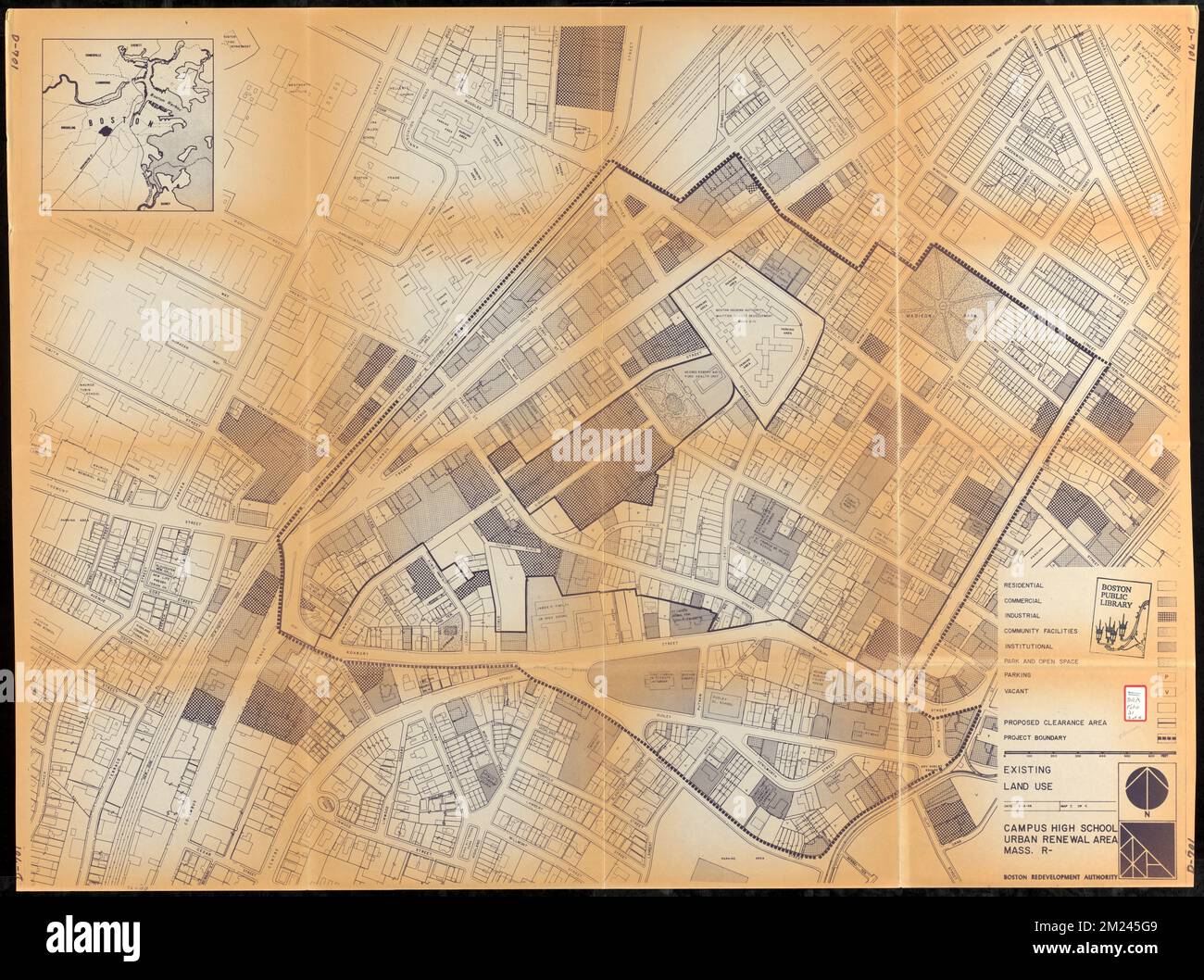 Campus High School urban renewal area Mass. r- : existing land use ...