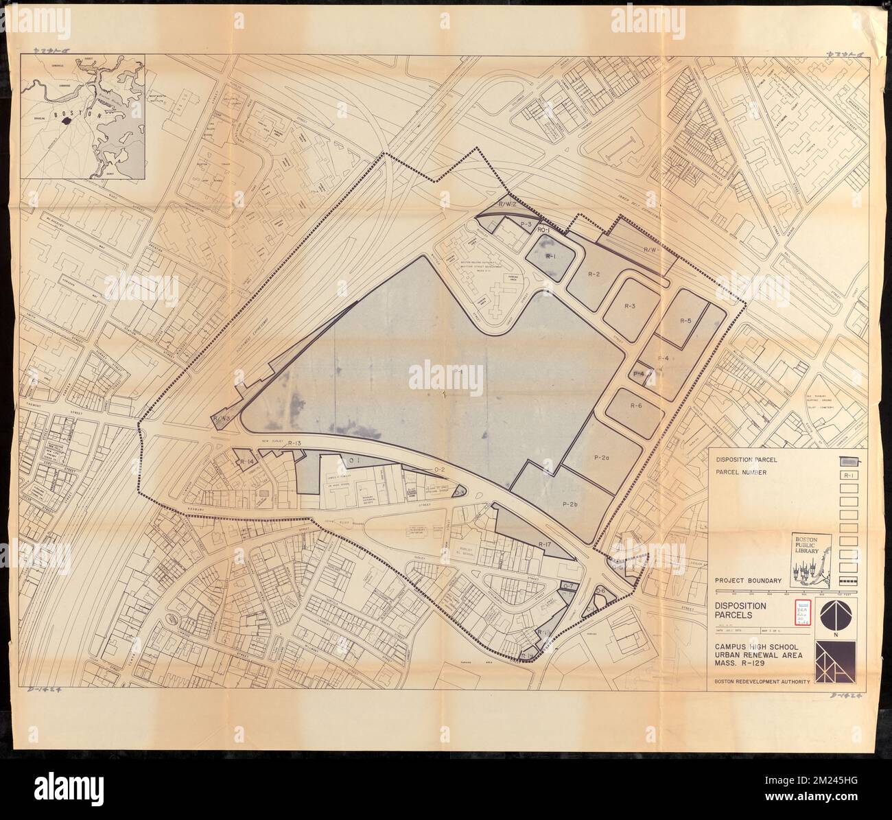 Campus High School urban renewal area Mass. r-129 : disposition parcels ...