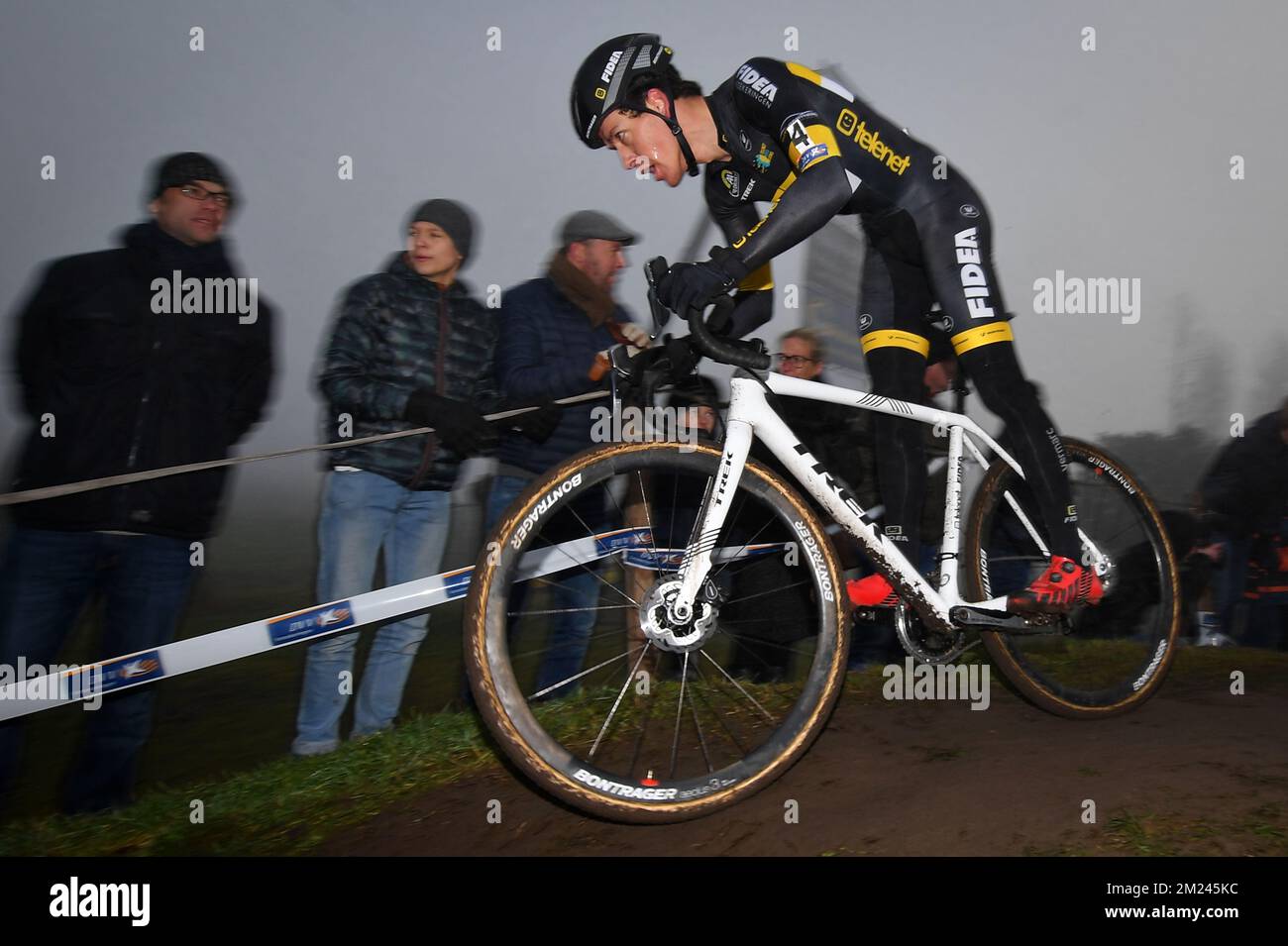 Belgian Tom Meeusen pictured in action during the men elite race in the ...