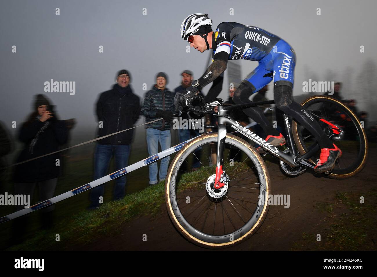 Czech Zdenek Stybar pictured in action during the men elite race in the ...