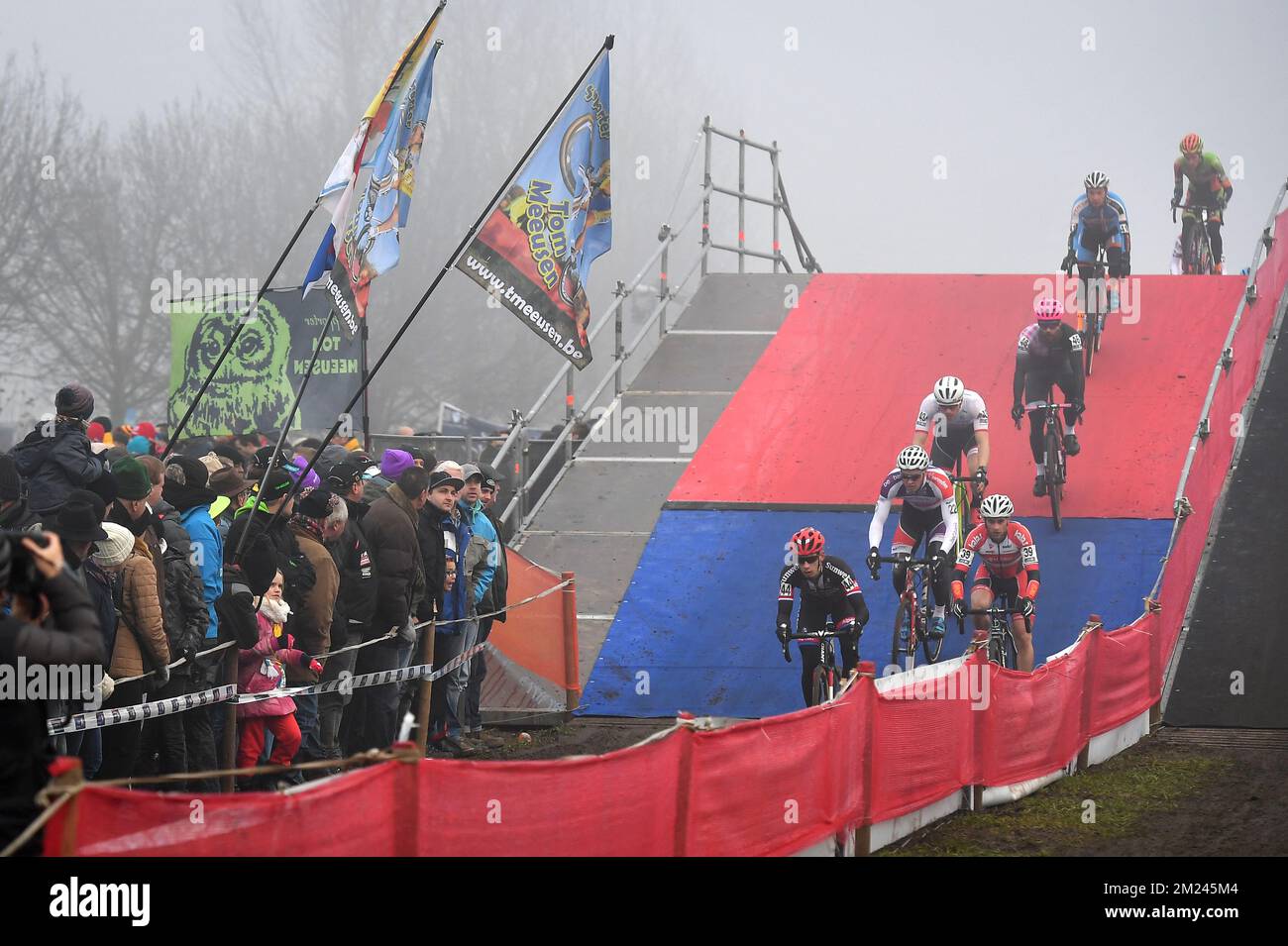 Illustration picture taken during the men elite race in the sixth stage ...