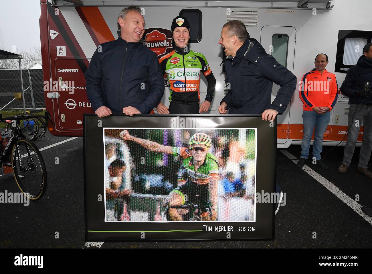 Geert Vanhoof, Belgian Tim Merlier and Timmy Simons say goodbye to ...