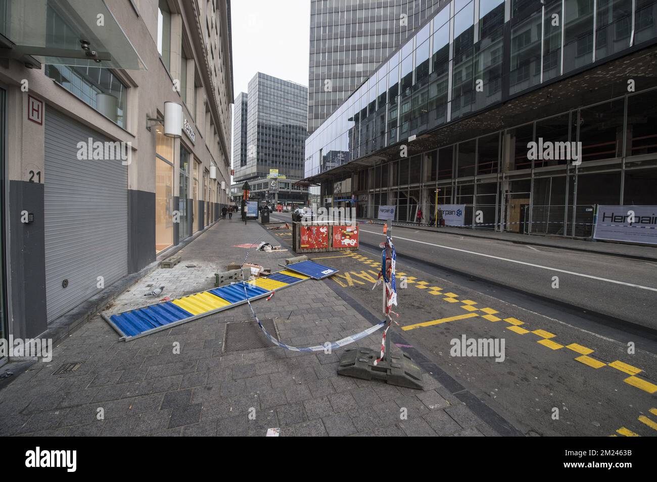 Illustration picture shows closed shops and restaurants on New Year's ...