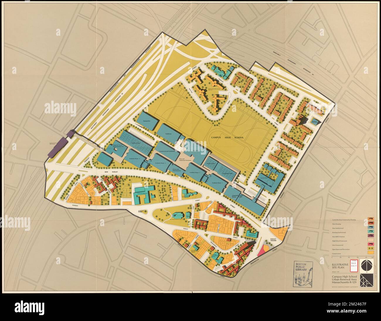 Campus High School urban renewal area Massachusetts R-129 ...