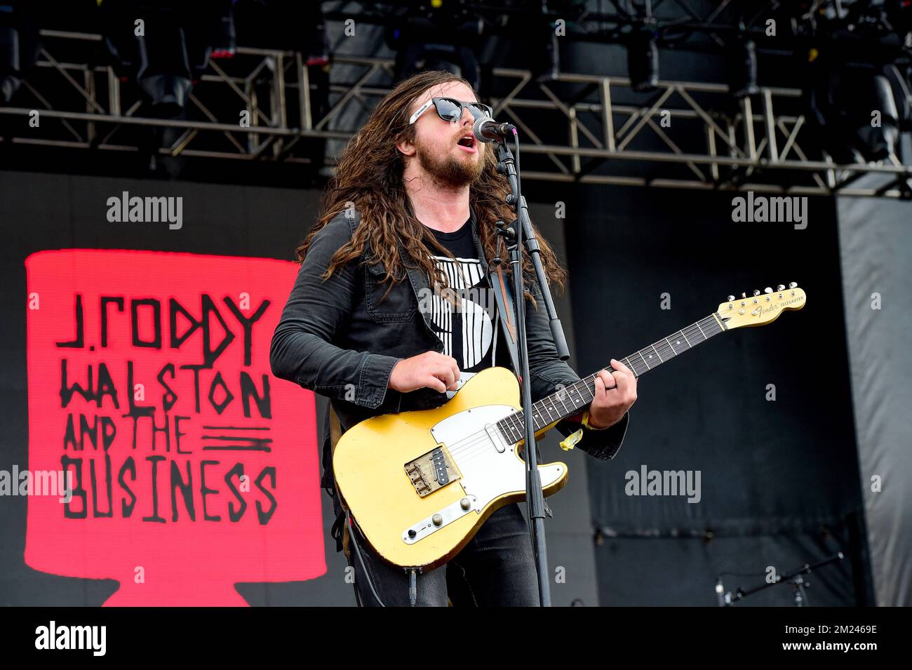 Governors Ball - J Roddy Walston in concert Stock Photo - Alamy