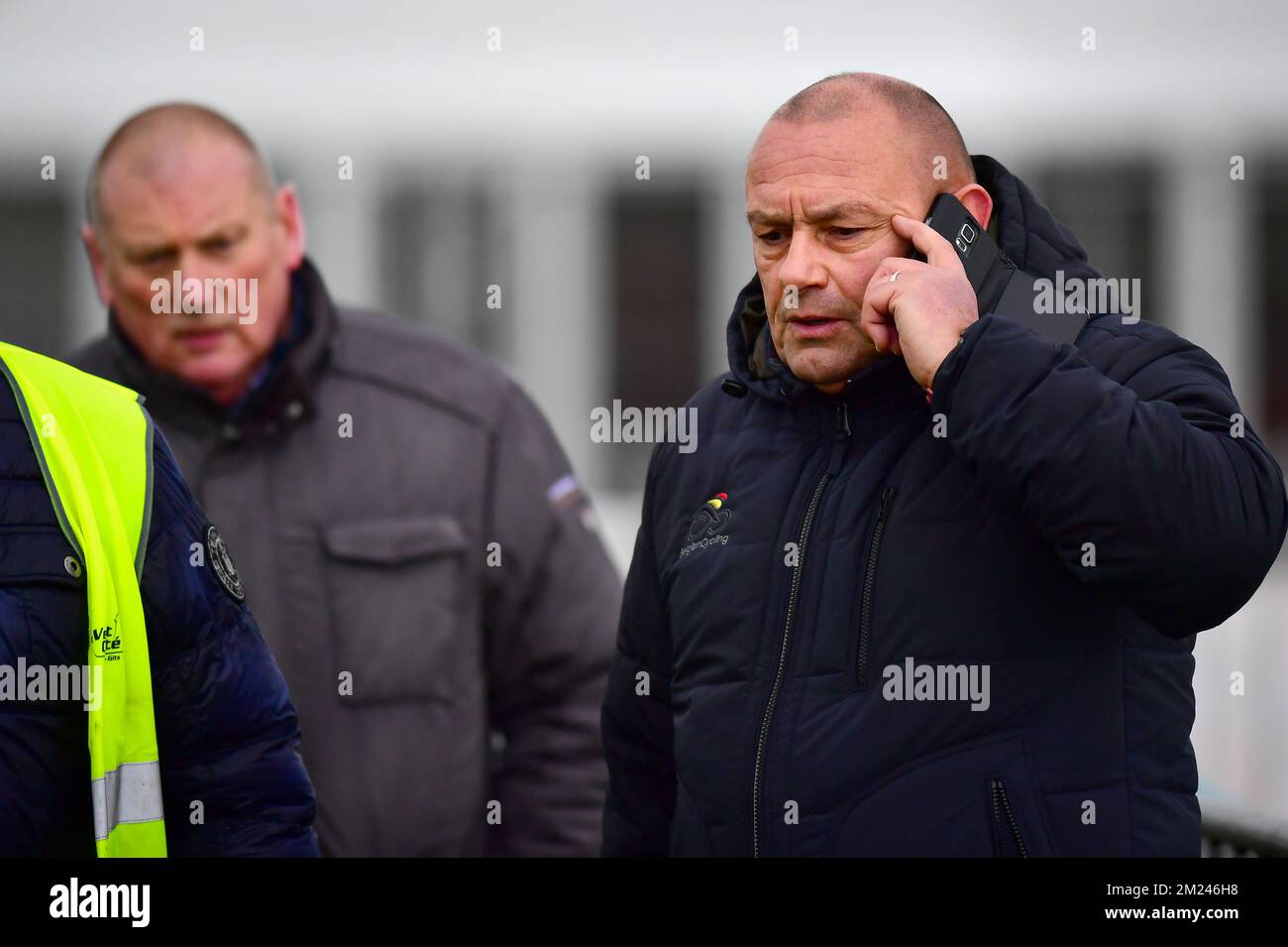 Belgian Eddy Lissens and Roland Liboton pictured during a track ...