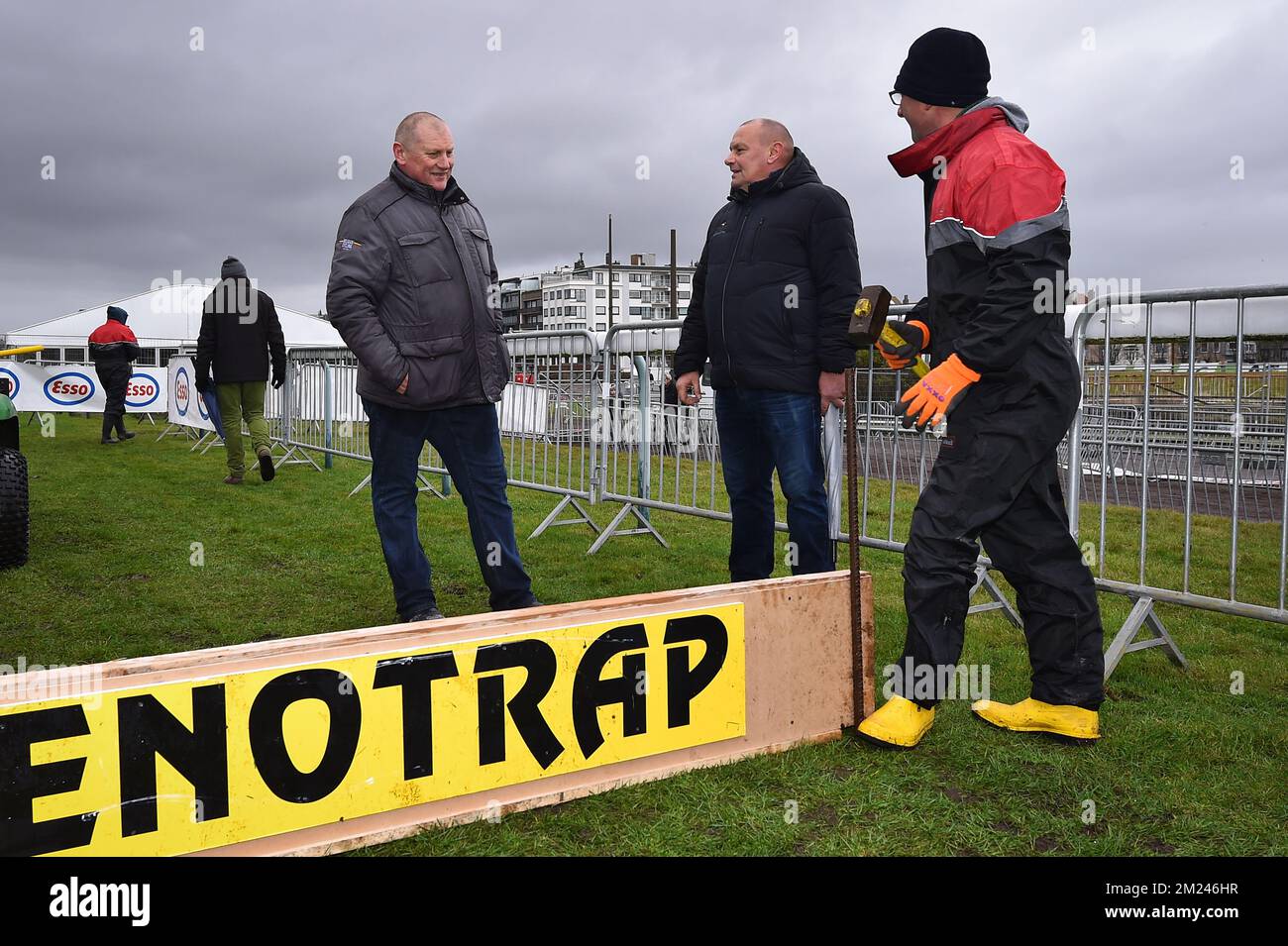 Belgian Eddy Lissens and Roland Liboton pictured during a track ...
