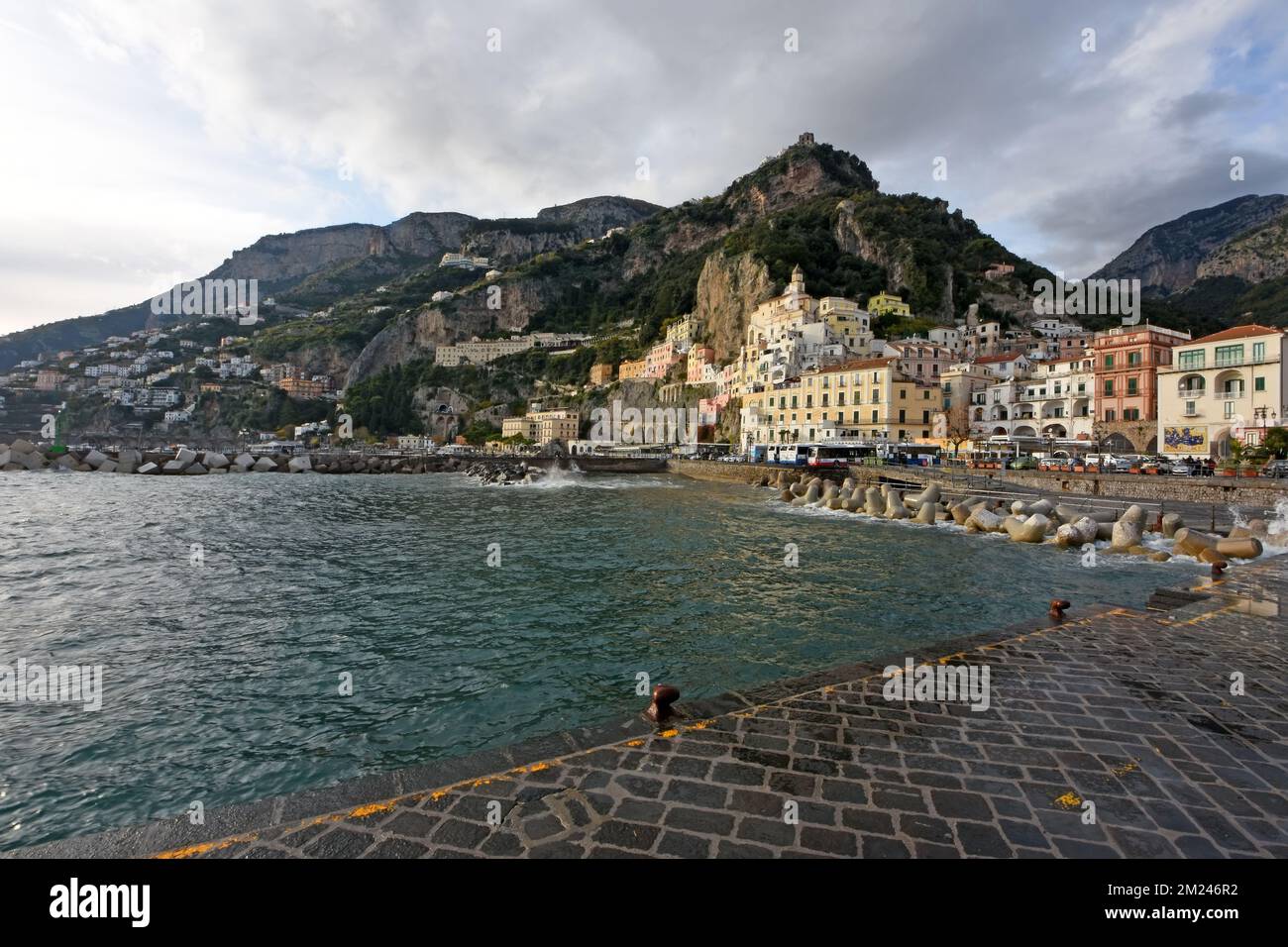 Waterfront village beach amalfi hi-res stock photography and images - Alamy