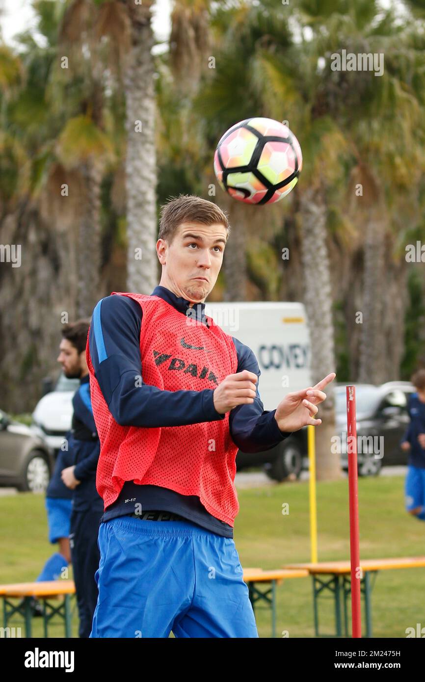 Club's Bjorn Engels pictured during the second day of the winter ...