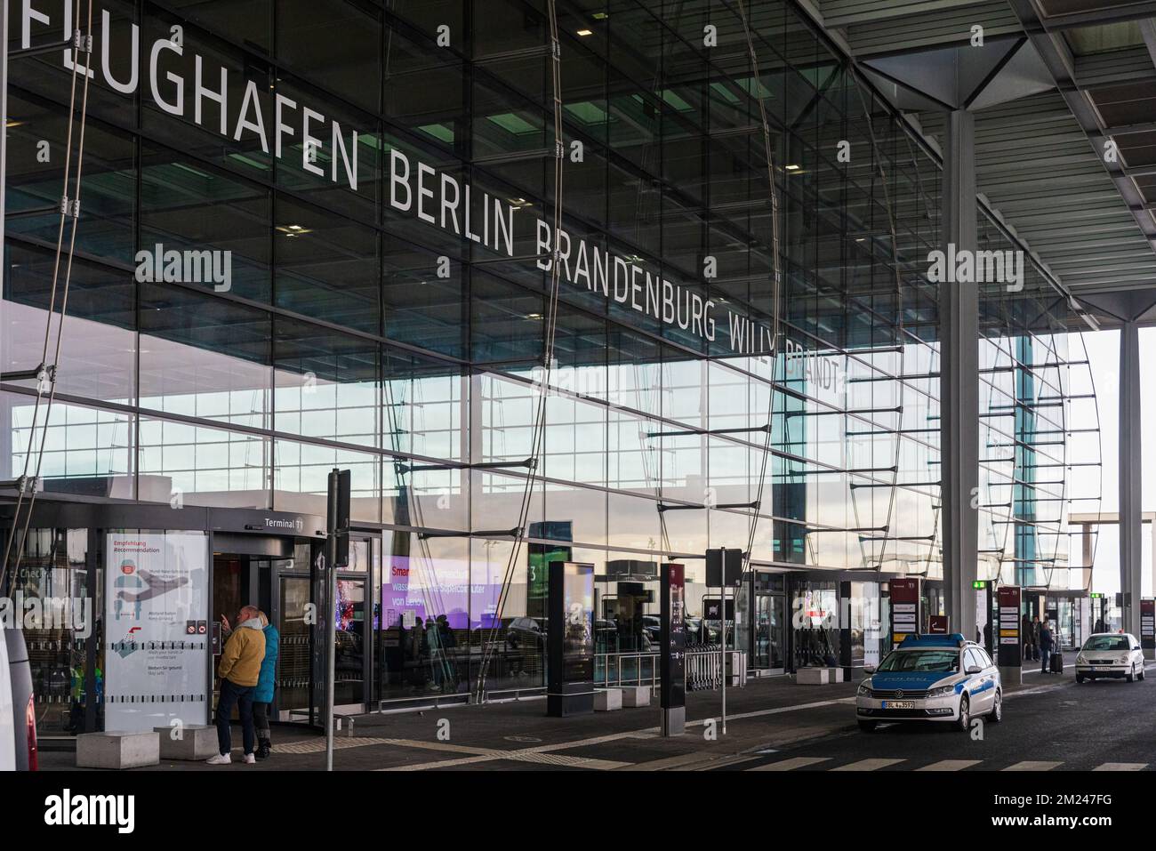 BERLIN, GERMANY - DECEMBER 12, 2022: Exterior of Terminal 1 of the ...