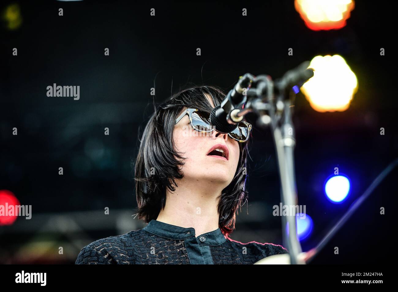 Governors Ball - Sharon Van Etten in concert Stock Photo - Alamy