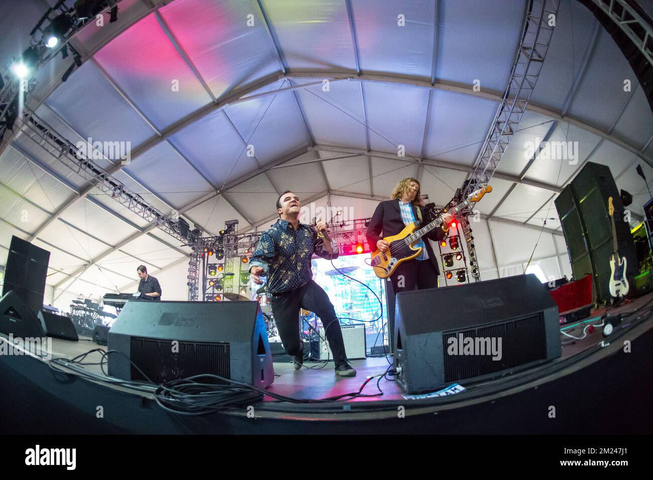 Governors Ball - Future Islands in concert Stock Photo - Alamy