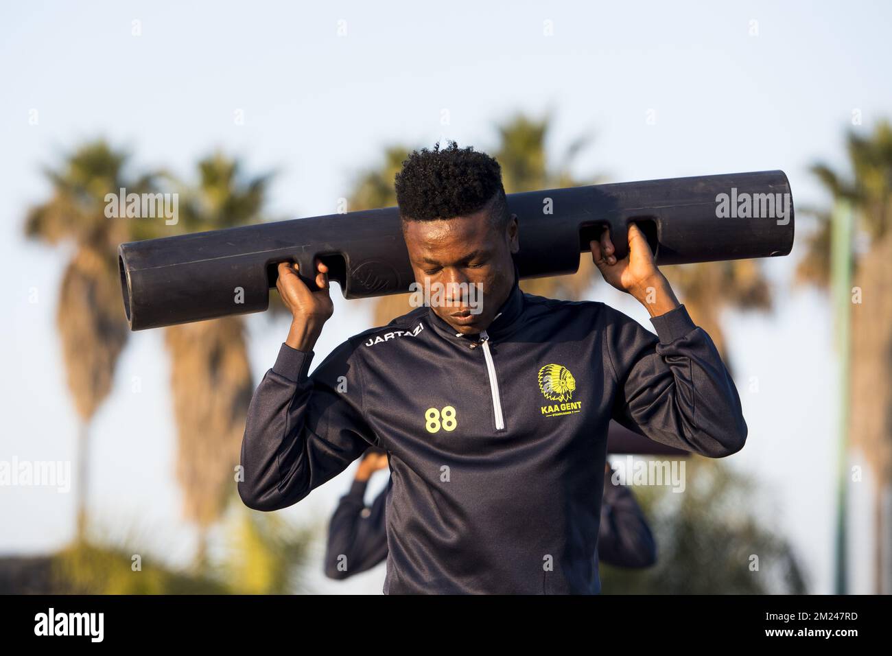 KAA Gent's new player Samuel Kalu pictured in action during the second ...