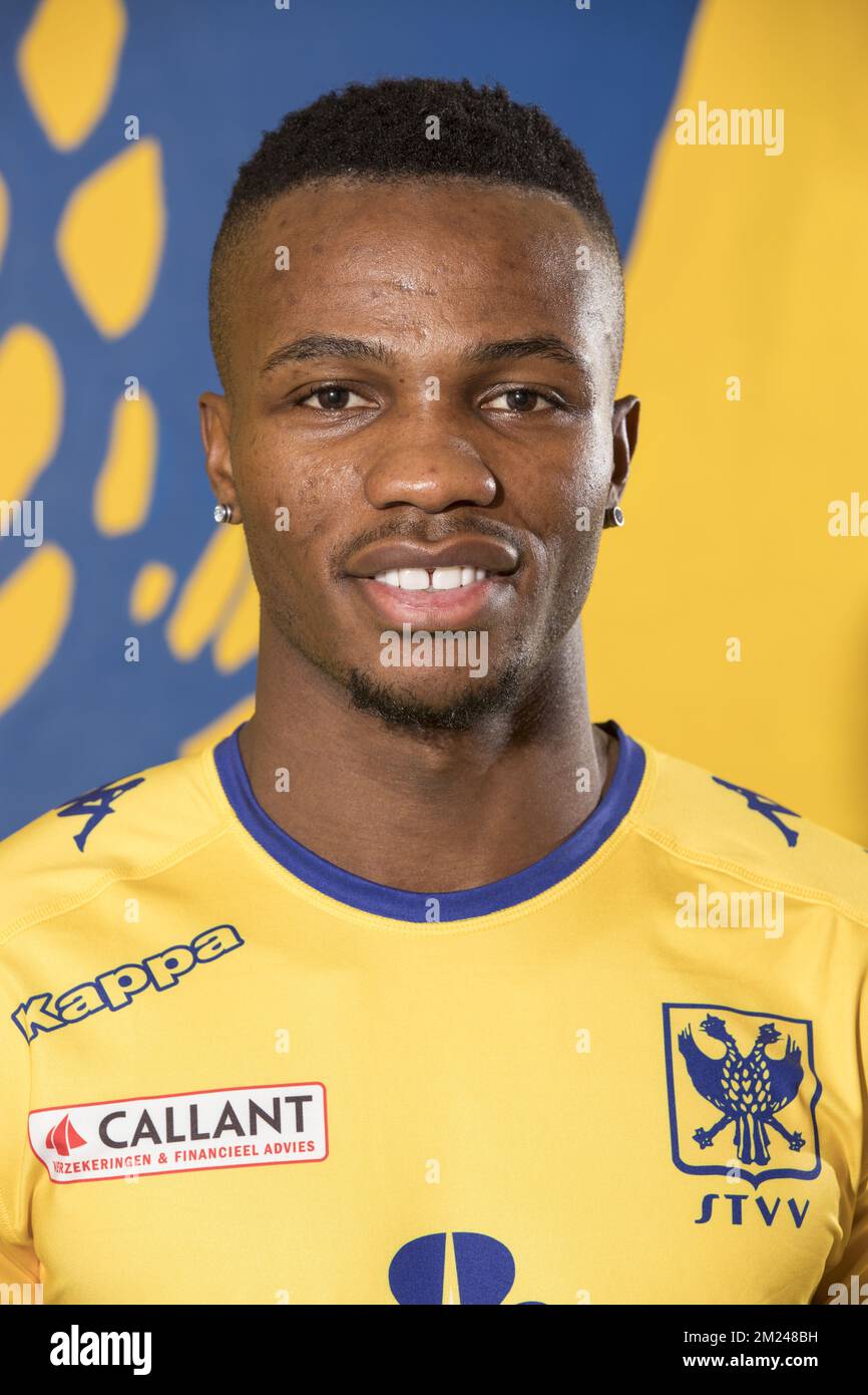 Boli Bolingoli poses for the photographer at a press conference of ...