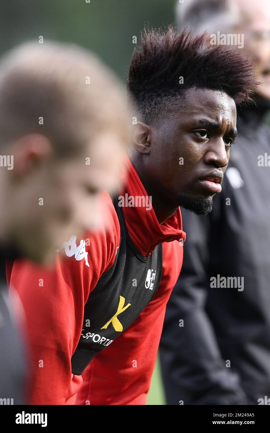 Standard's Isaac Mbenza pictured during the first day of the winter ...