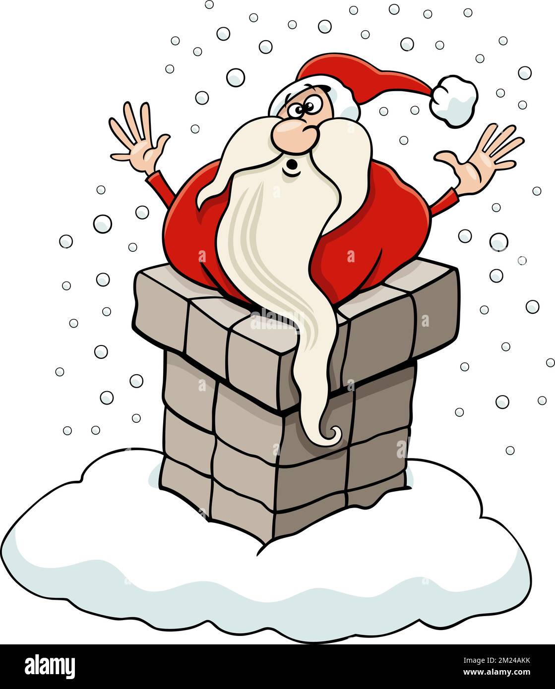 Santa claus stuck in chimney hi-res stock photography and images - Alamy