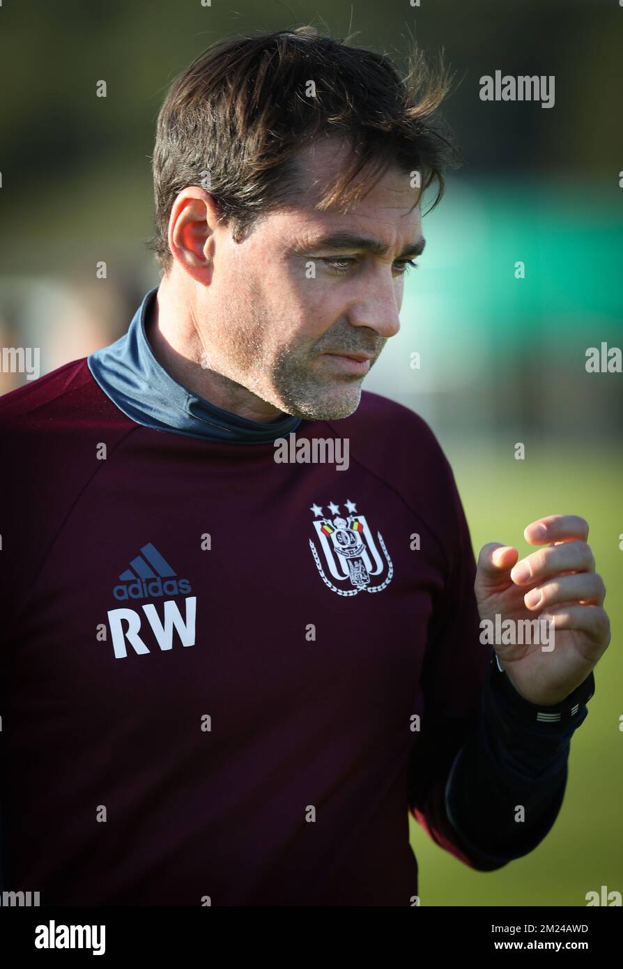 Anderlecht's head coach Rene Weiler pictured during the fifth day of ...