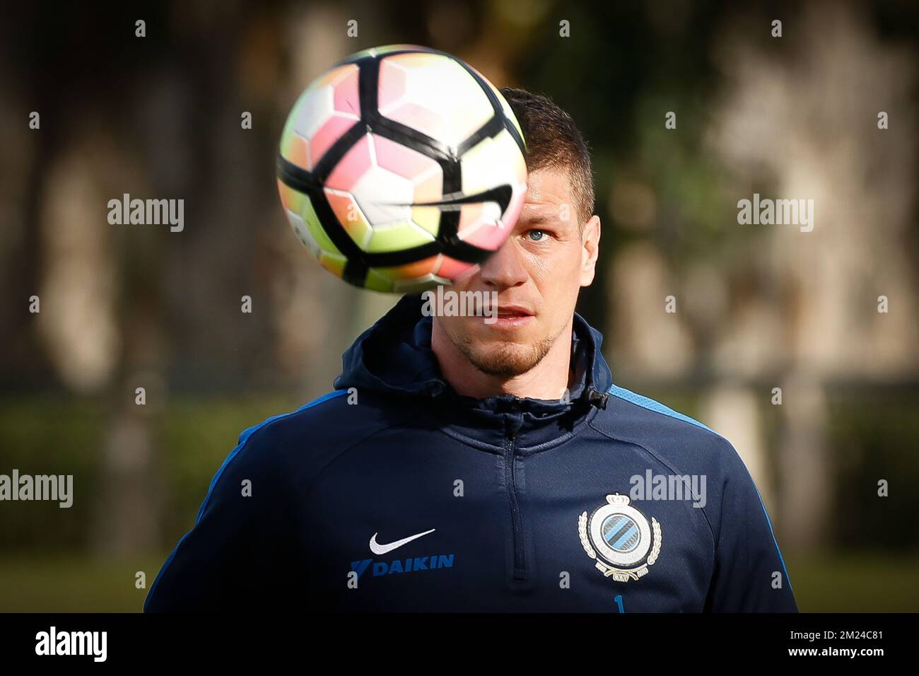 Club's goalkeeper Ludovic Butelle pictured during the seventh day of ...