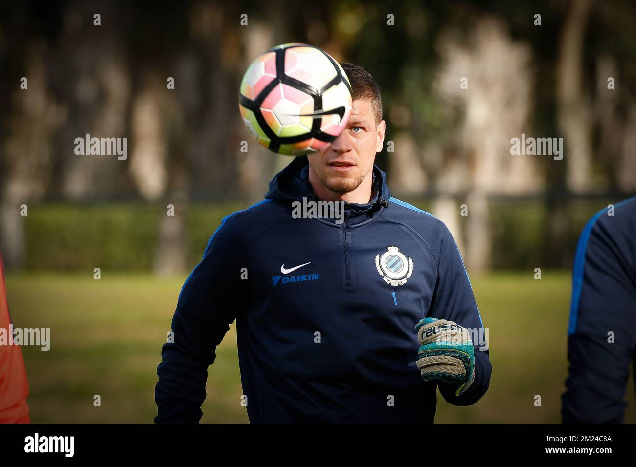 Club's goalkeeper Ludovic Butelle pictured during the seventh day of ...