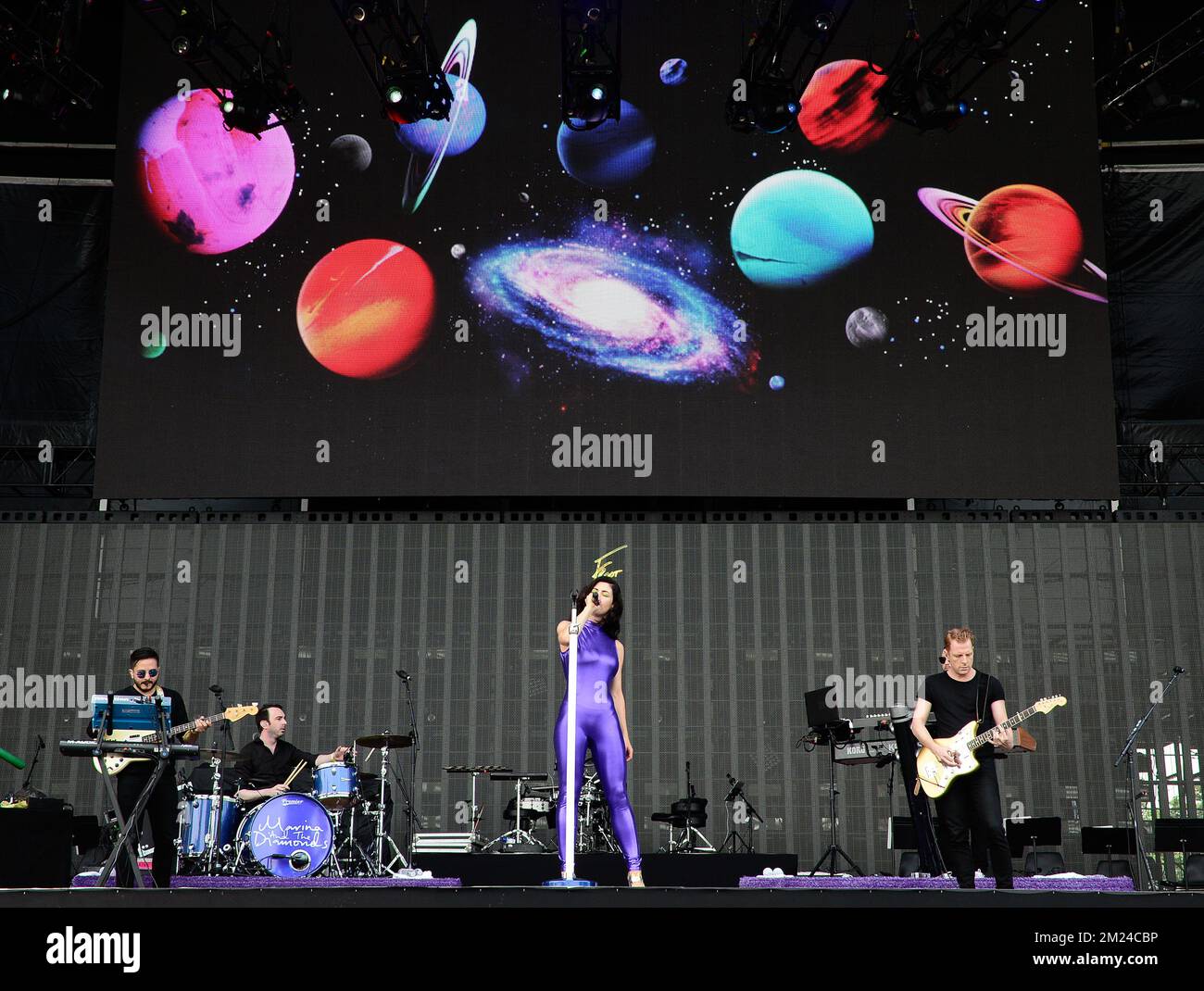 Governors Ball - Marina and the Diamonds in concert Stock Photo - Alamy