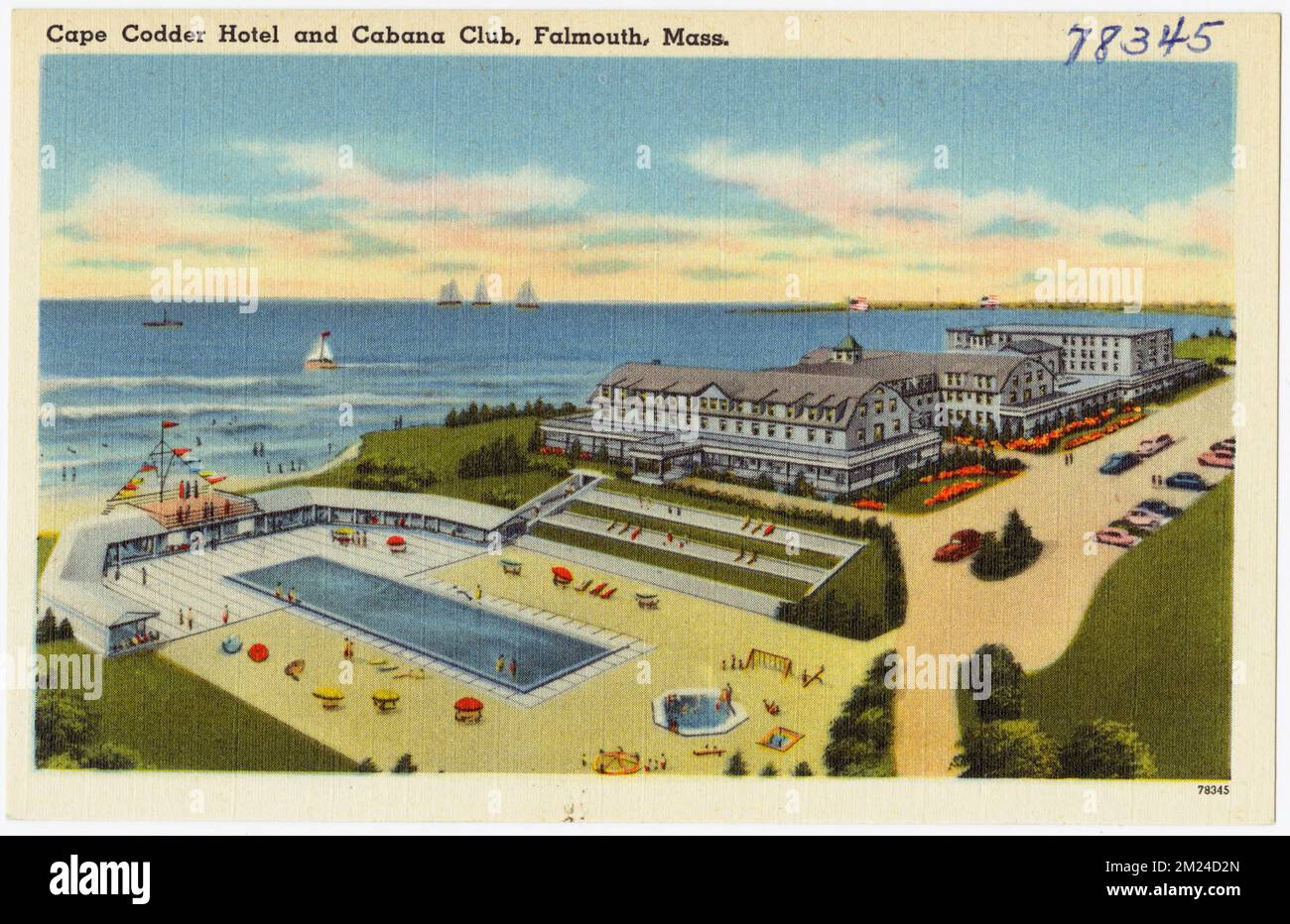 Cape Codder Hotel and Cabana Club, Falmouth, Mass. , Hotels, Tichnor ...