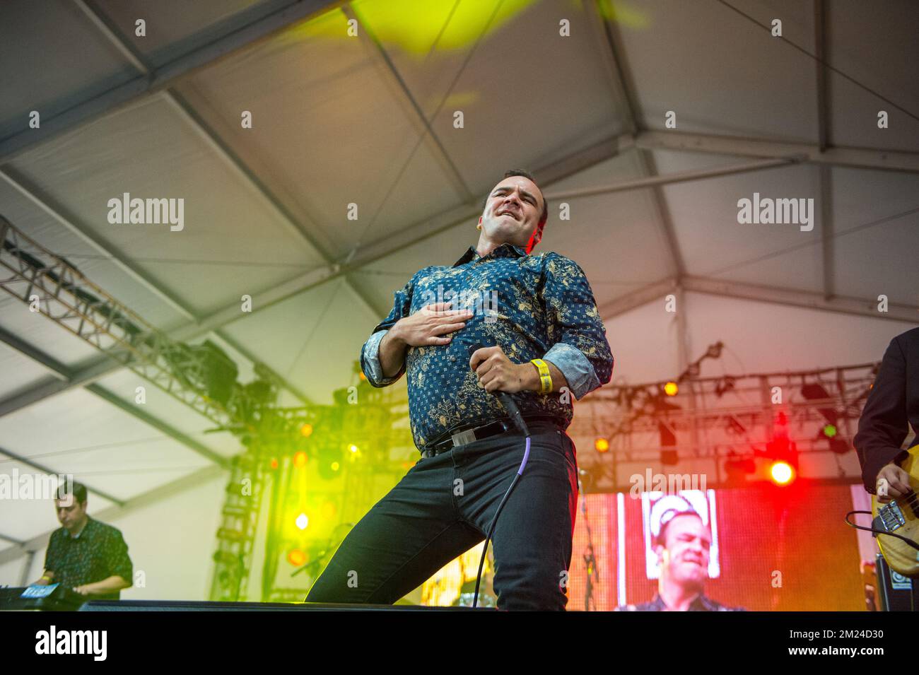 Governors Ball - Future Islands in concert Stock Photo - Alamy