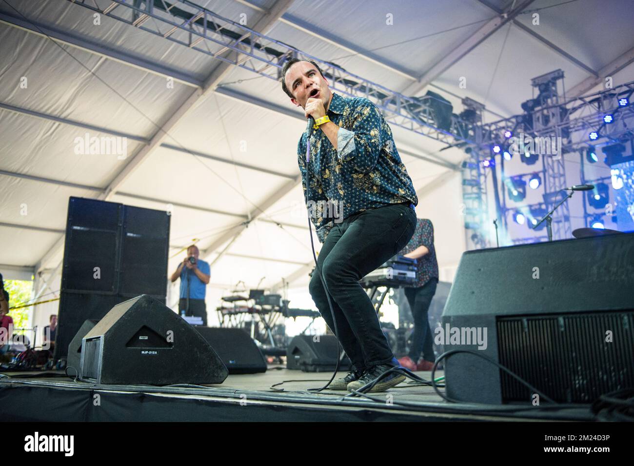 Governors Ball - Future Islands in concert Stock Photo - Alamy