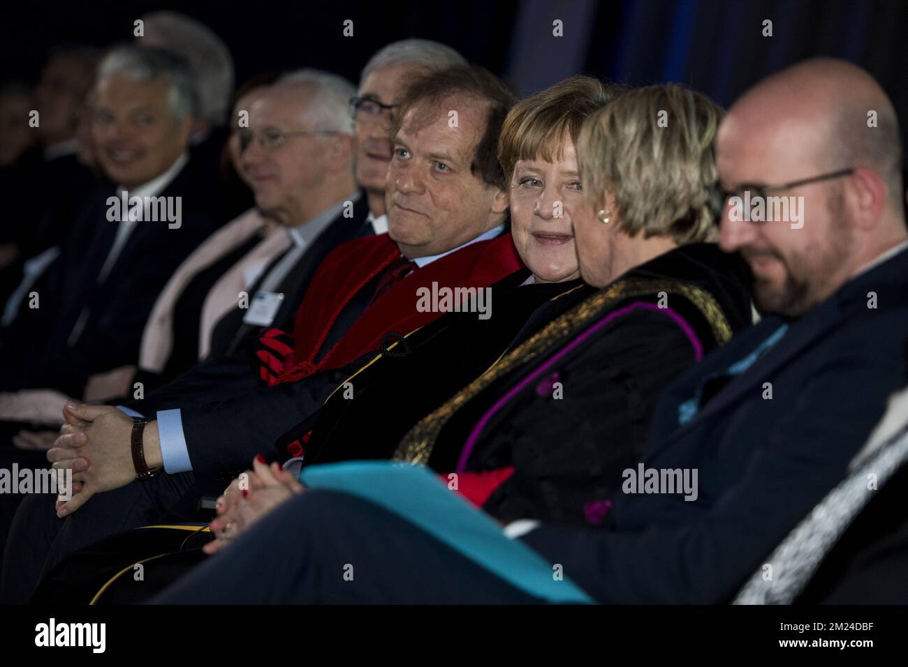 Flemish Minister-President Geert Bourgeois, Rector of the KU Leuven ...
