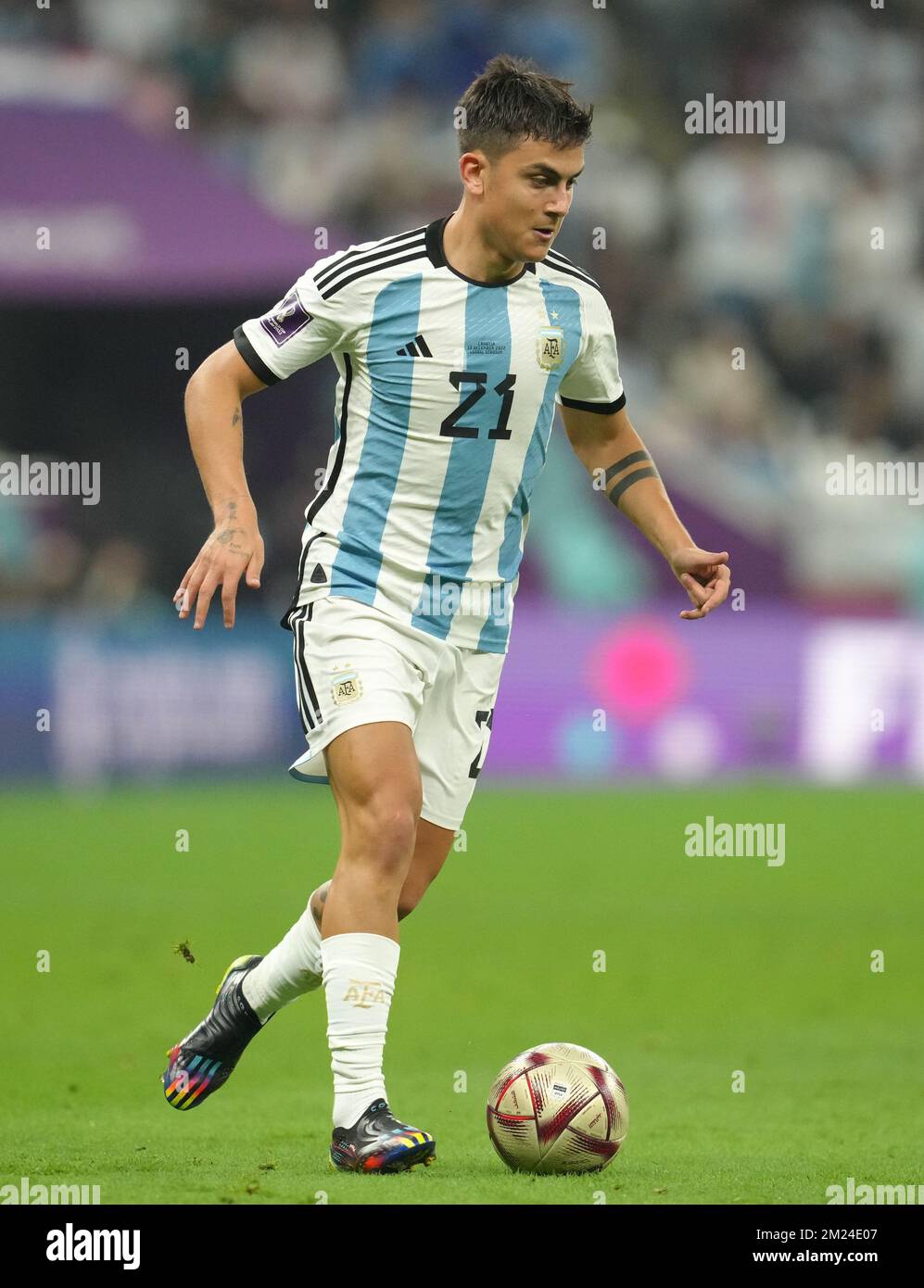 Argentina's Paulo Dybala during the FIFA World Cup Semi-Final match at ...
