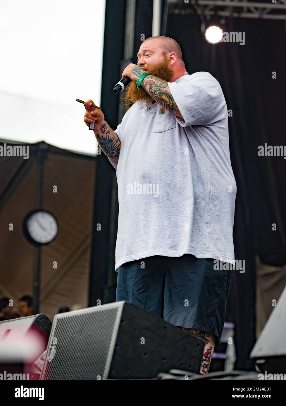 Governors Ball - Action Bronson in concert Stock Photo - Alamy