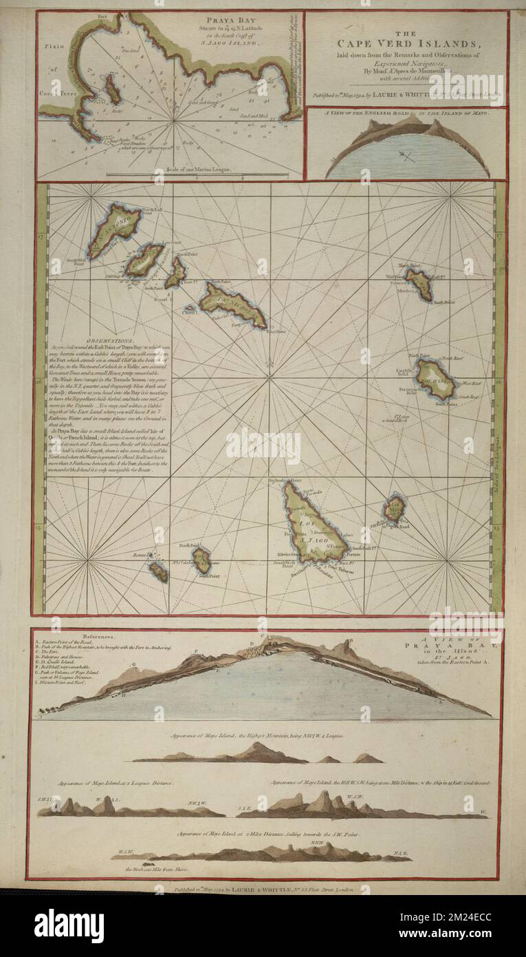 Maps of cape verde hi-res stock photography and images - Alamy