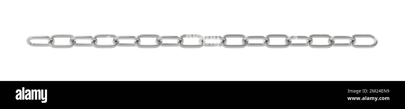 Chain isolated on white background. 3d illustration Stock Photo - Alamy