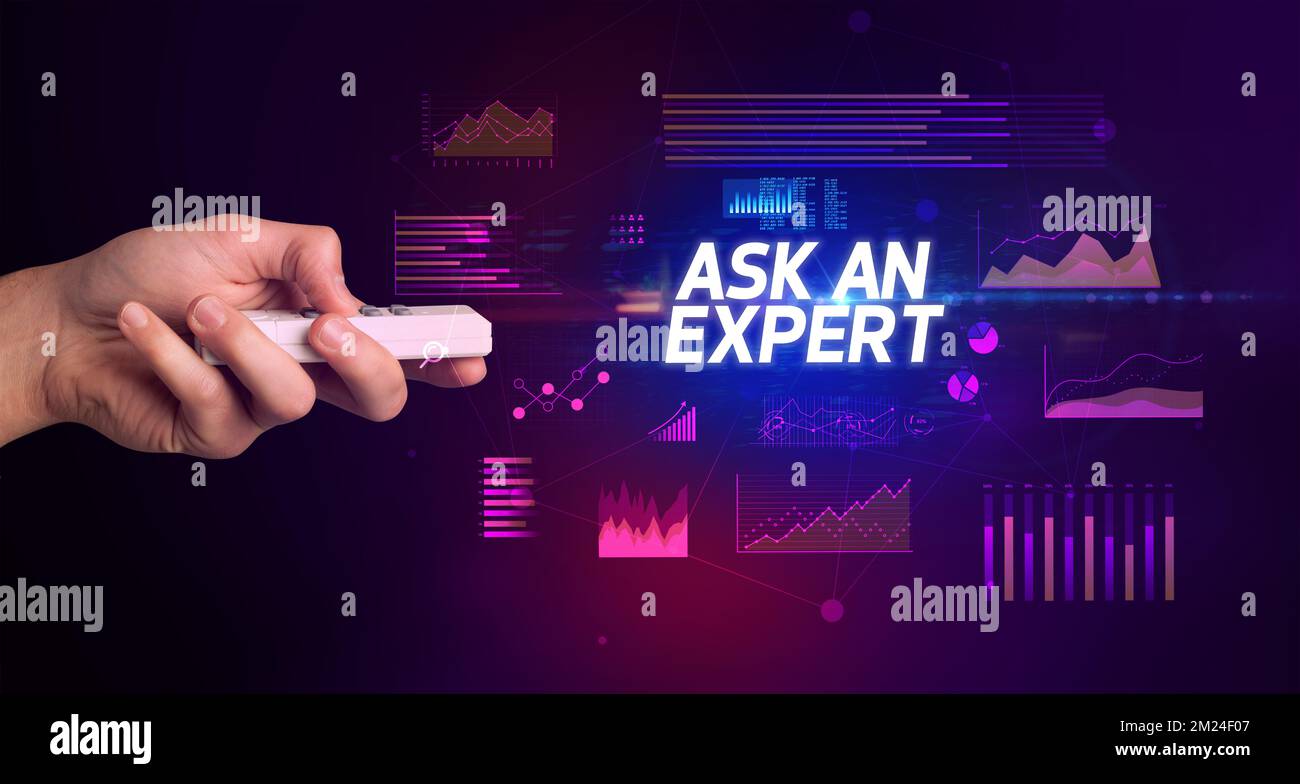 hand holding wireless peripheral, cyber business concept Stock Photo ...