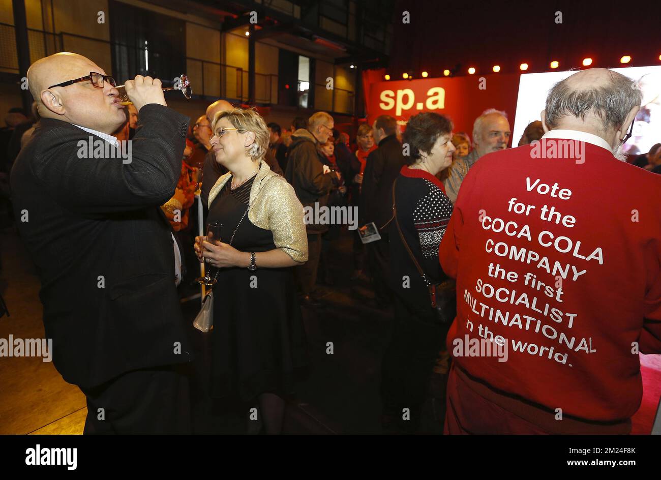 Rudy De Leeuw (L) pictured during the new year's reception of Flemish ...