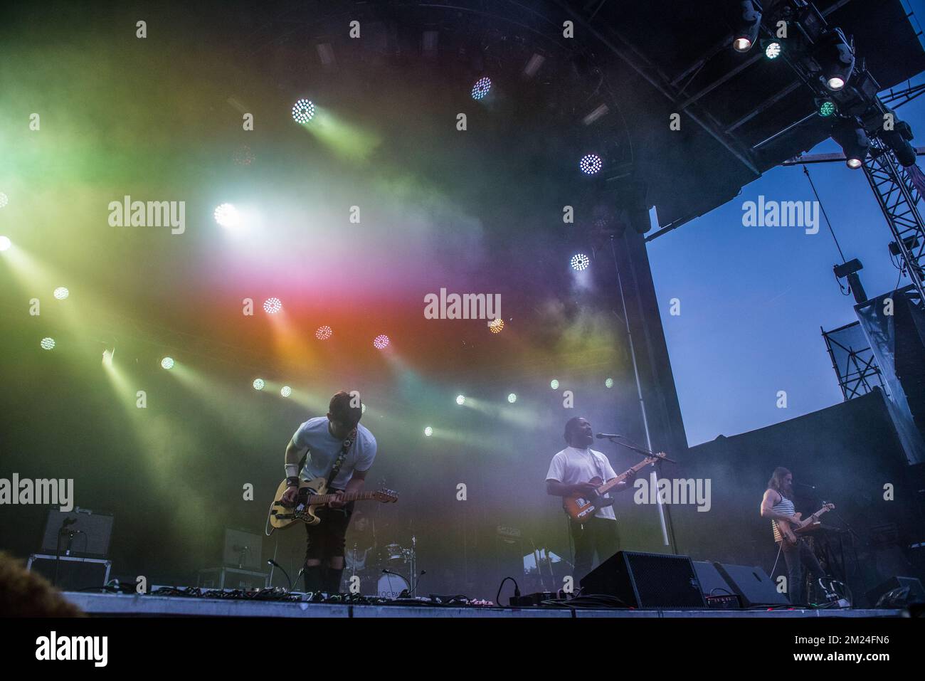 Governors Ball - Bloc Party in concert Stock Photo - Alamy