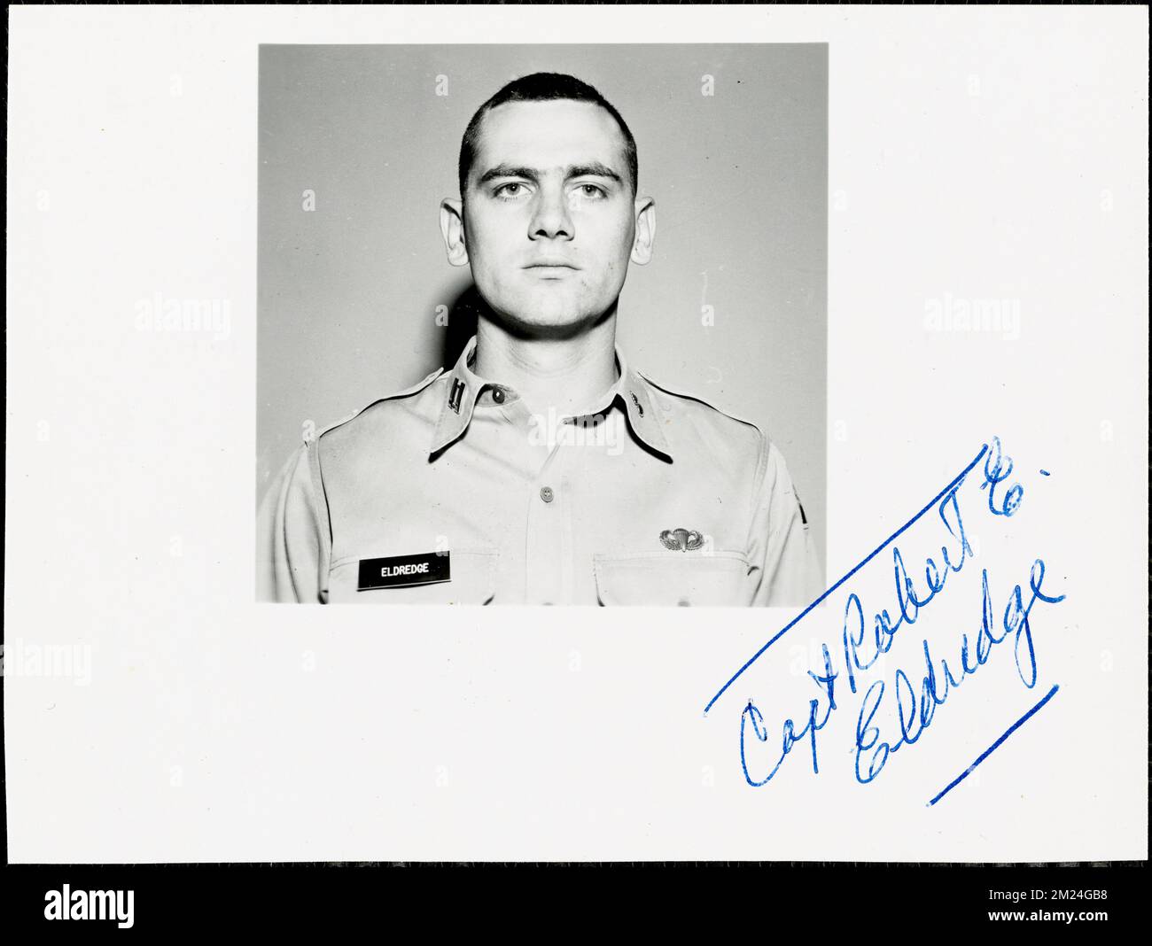 Capt. Robert E. Eldridge , Military officers. Records of U.S. Army Operational Stock Photo - Alamy