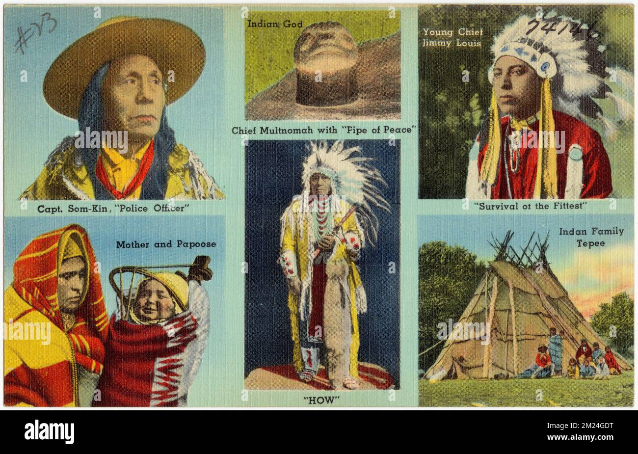 Capt. Som-Kim, 'Police Officer'. Indian God. Young Chief Jimmy Louis ...