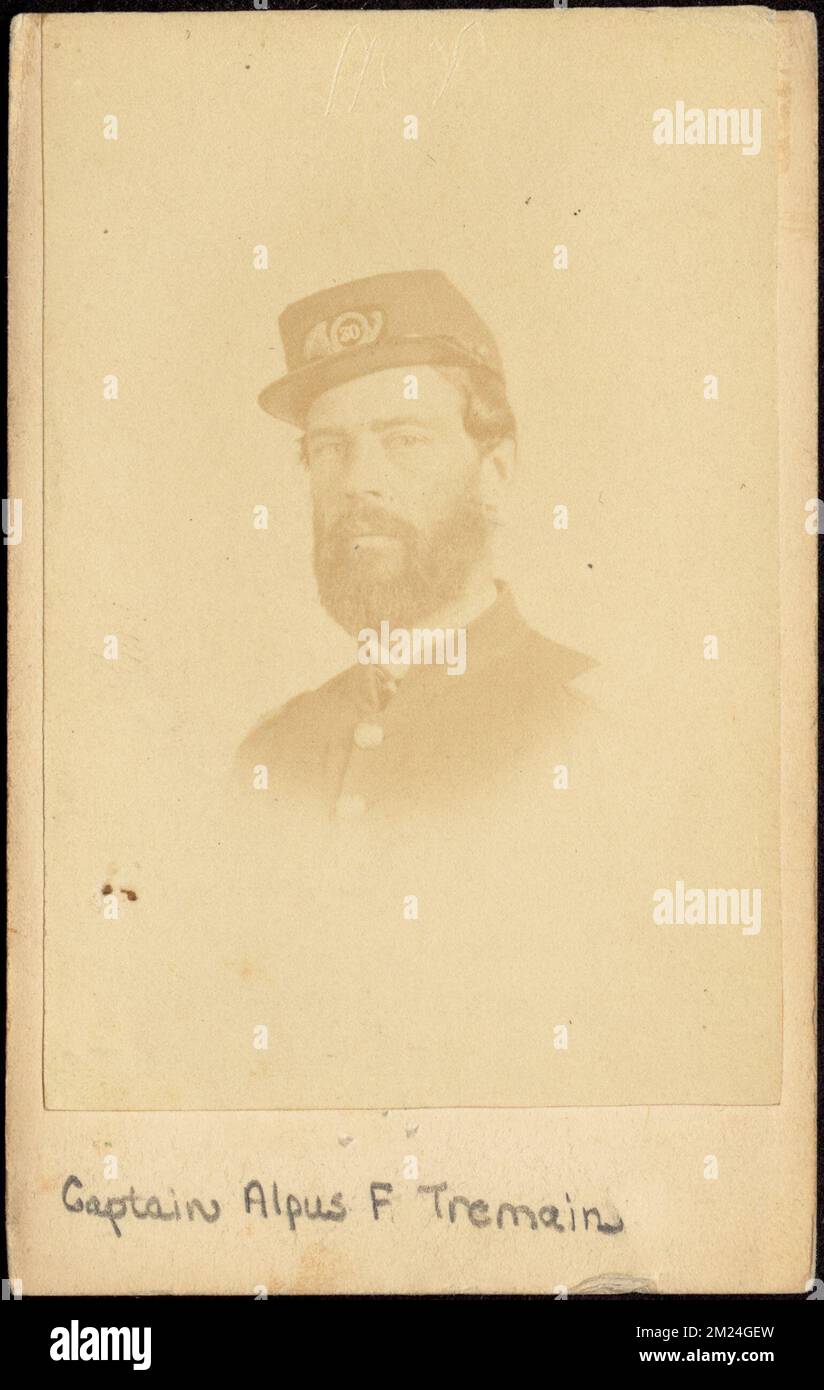 Captain Alfred F, Tremaine , Military officers, Carte de Visite ...