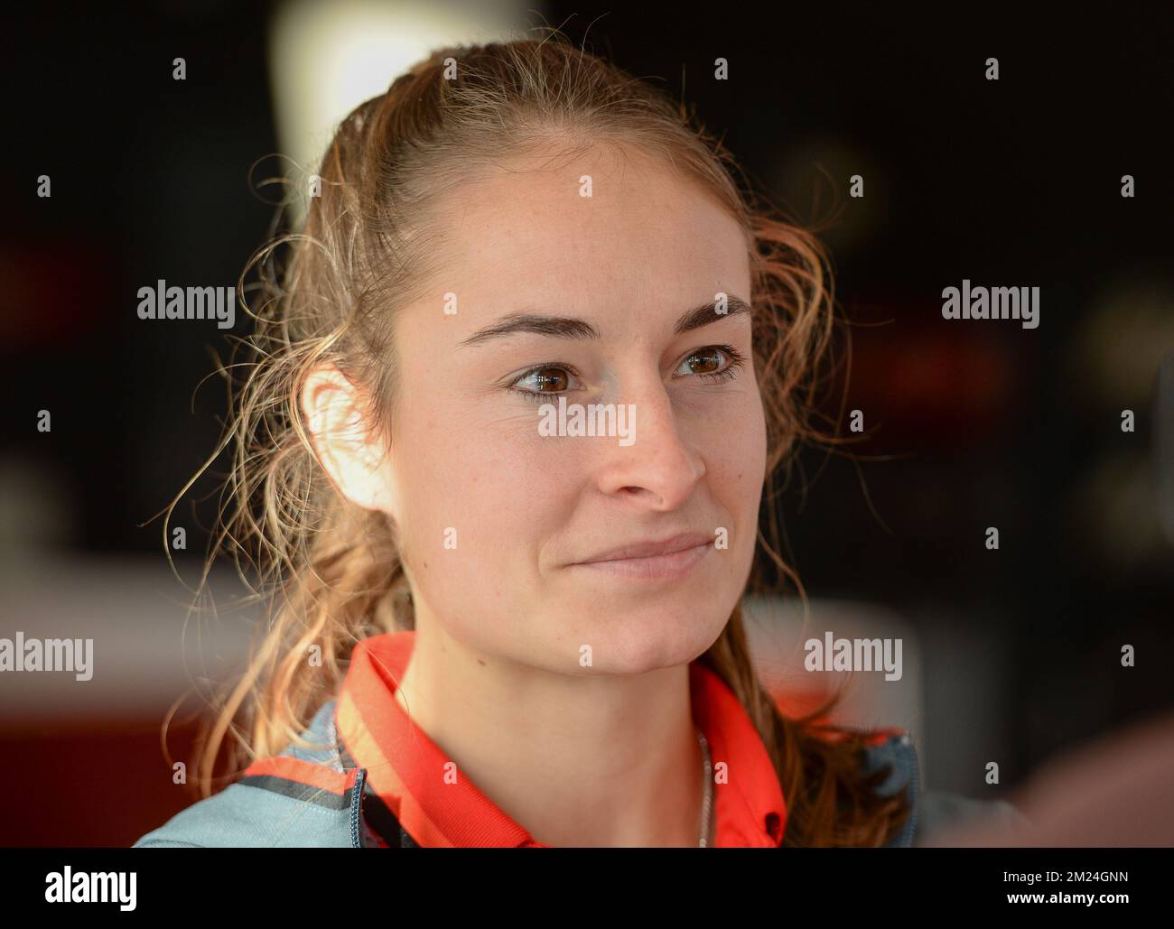 Belgium's Tessa Wullaert pictured during a press conference of the ...