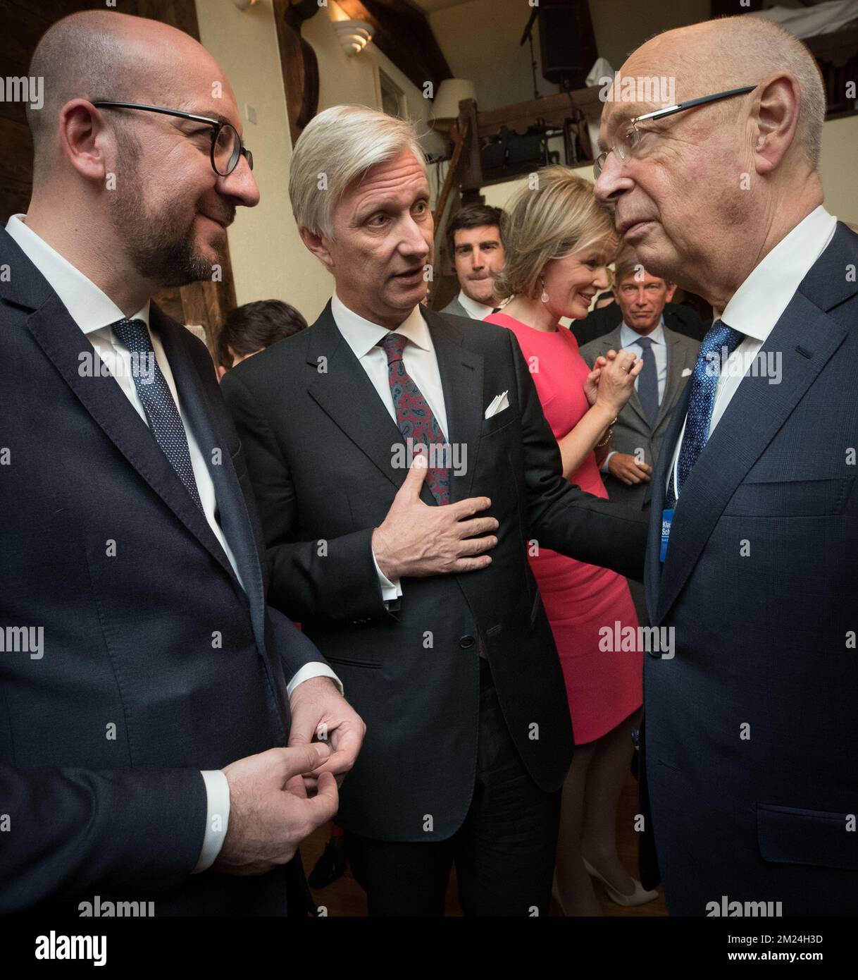 Belgian Prime Minister Charles Michel, King Philippe - Filip of Belgium ...