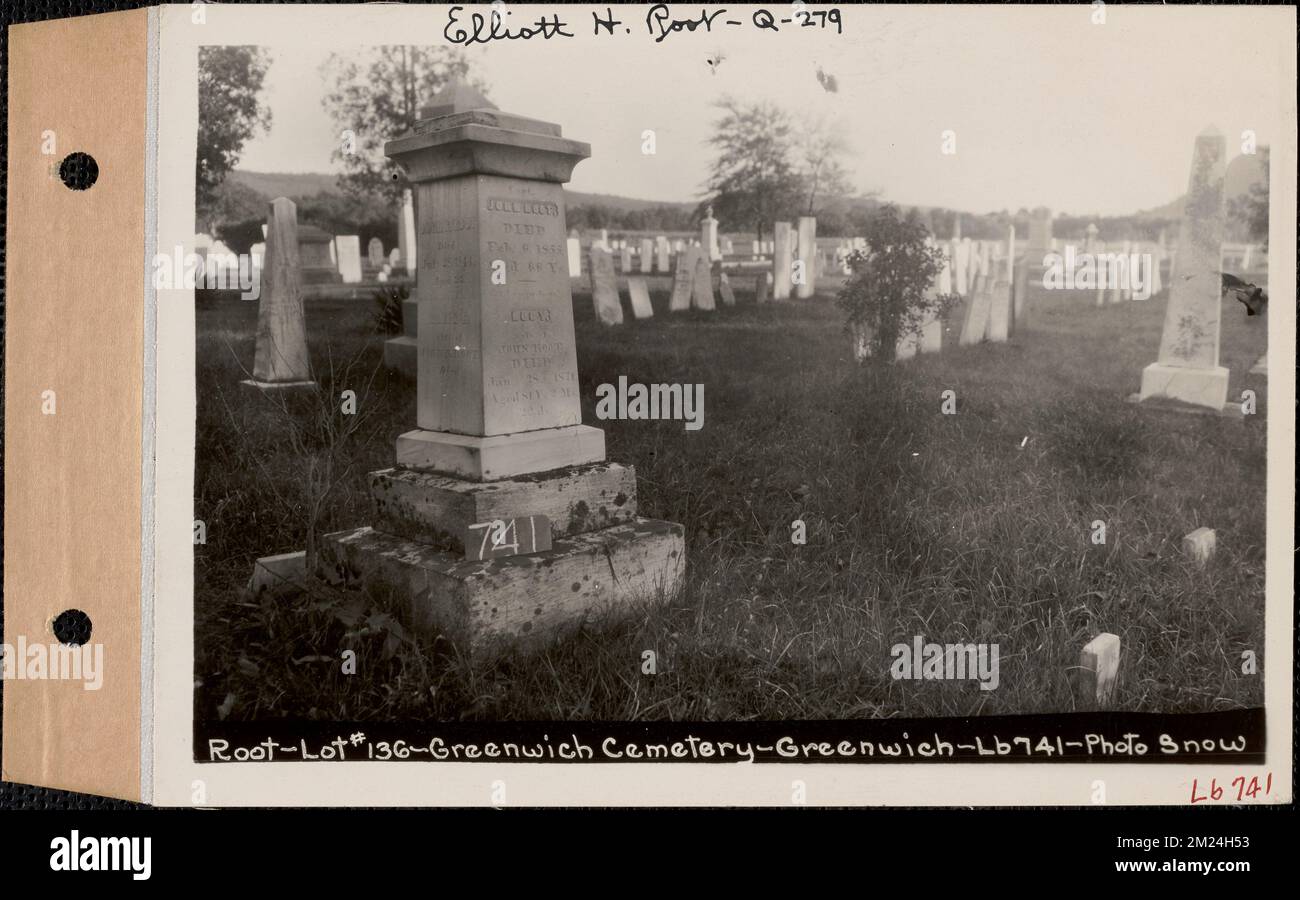 Captain John Root, Greenwich Cemetery, Old section, lot 136, Greenwich ...