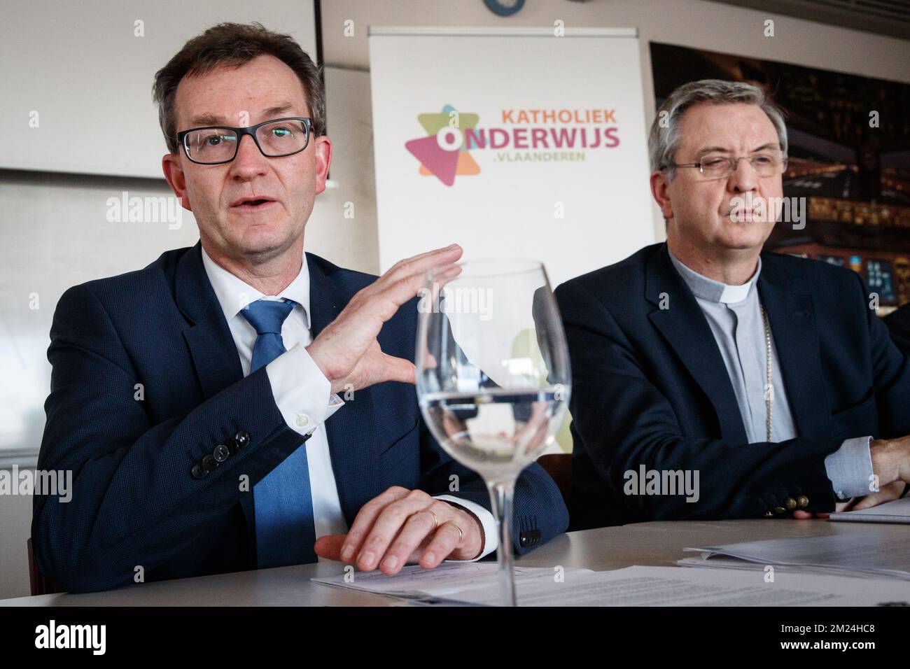 VSKO Director general Lieven Boeve and Mgr. Johan Bonny, Bishop-Legal ...