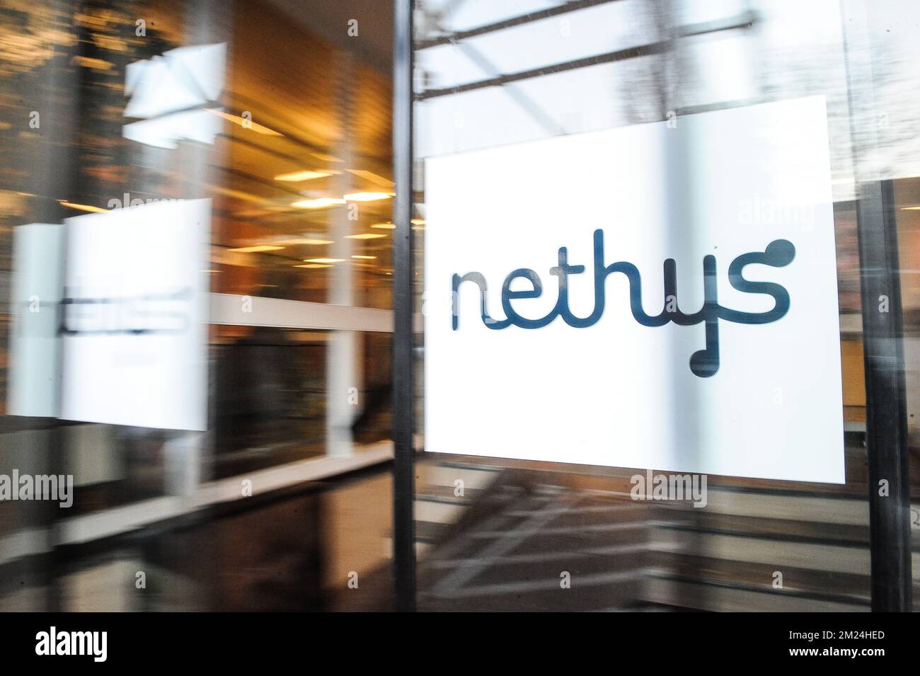 Illustration picture shows a 'Nethys' logo in marge of a meeting of the ...