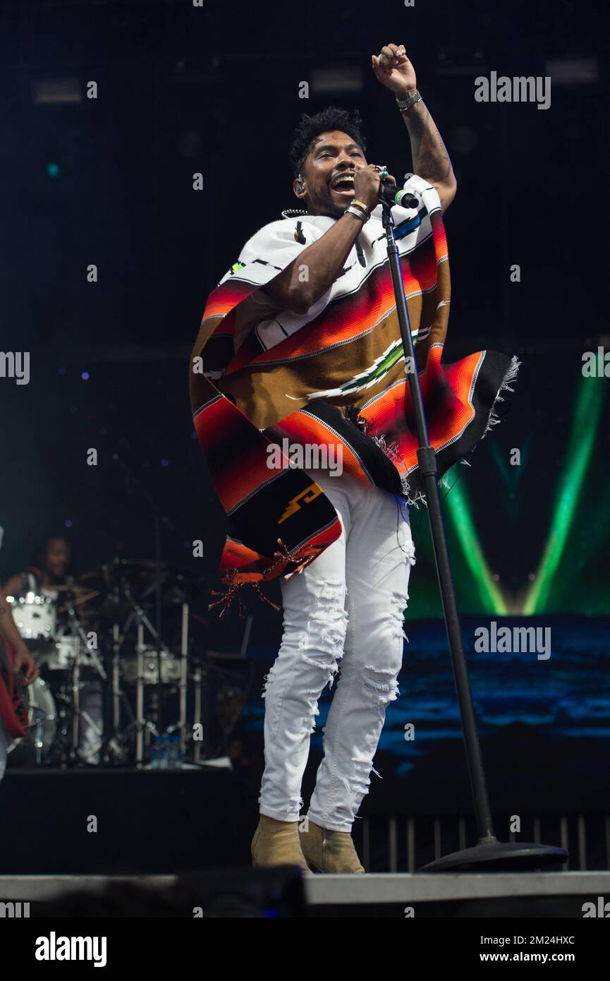 Governors Ball - Miguel in concert Stock Photo - Alamy