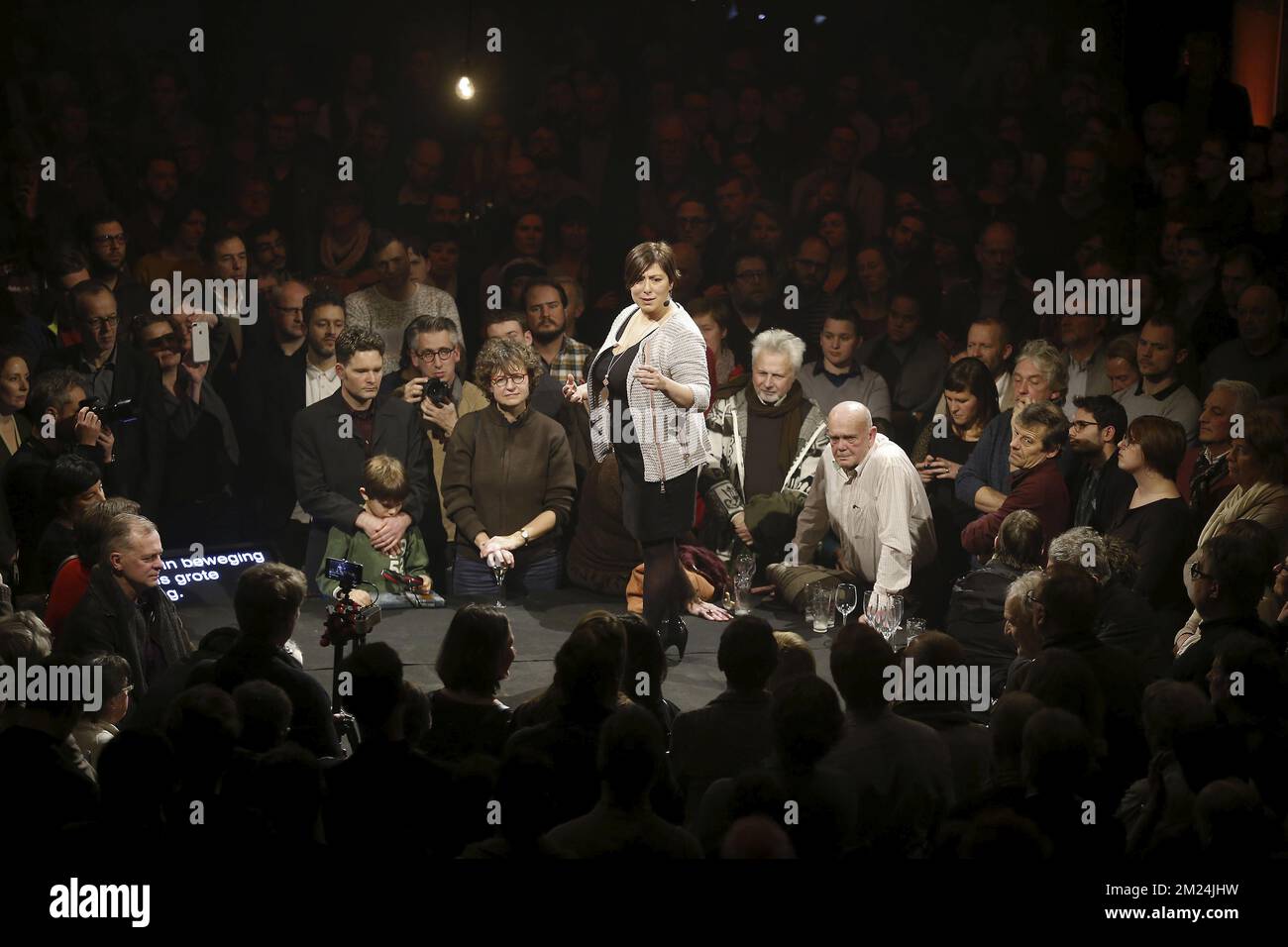 Groen chairwoman Meyrem Almaci delivers a speech at the new year's ...