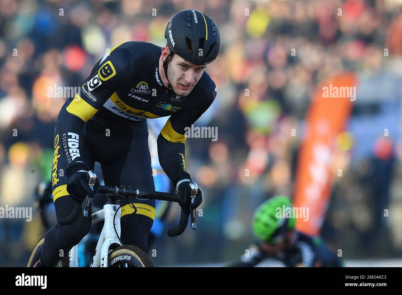 Belgian Daan Soete pictured in action during the eighth and final stage ...