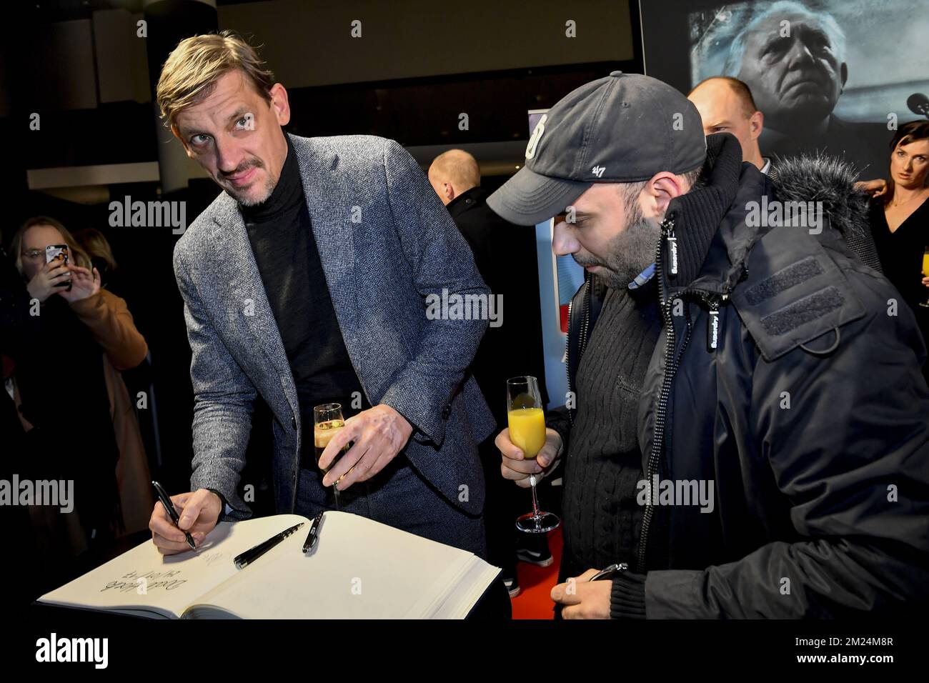 Actor Peter Van Den Begin and director Nabil Ben Yadir pictured during ...