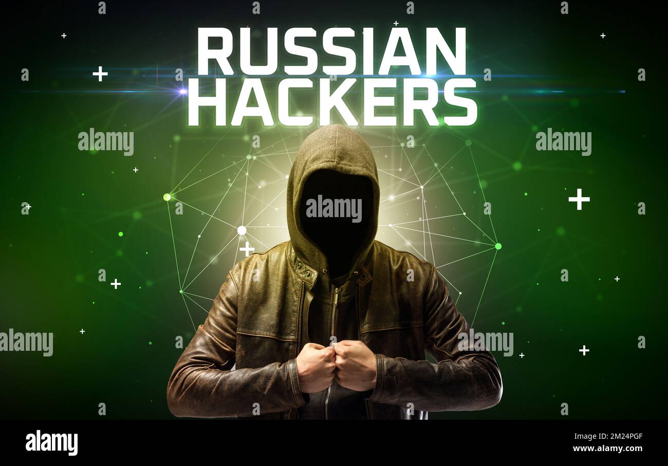 Mysterious hacker, online attack concept Stock Photo - Alamy