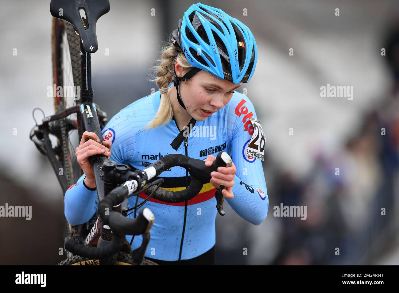 Belgian Laura Verdonschot pictured in action during the women's U23 ...